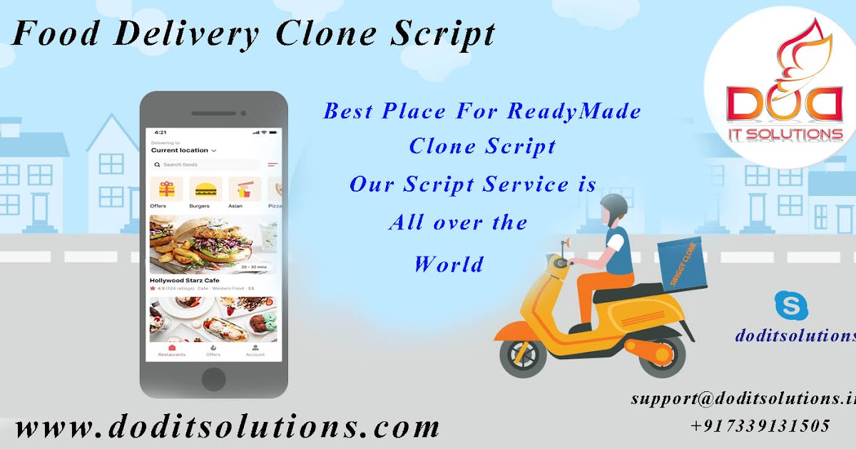 Food Delivery Scripts | Ready-Made Clone Scripts | DOD IT SOLUTIONS