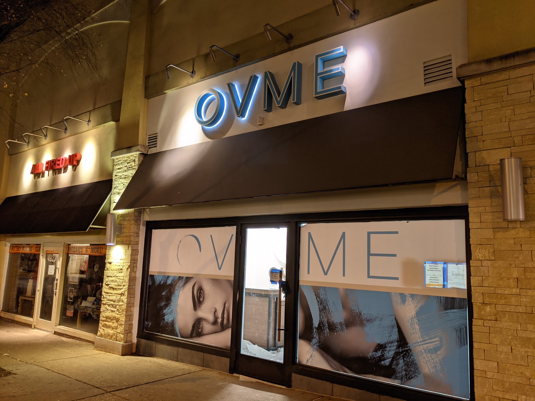 Robert Dyer @ Bethesda Row: Sign installed at OVME medical spa in Bethesda