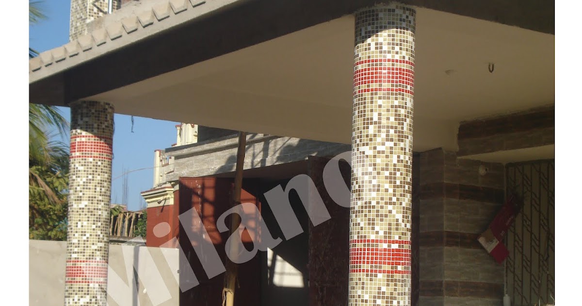 Round Pillar Designs and exterior house pillars design