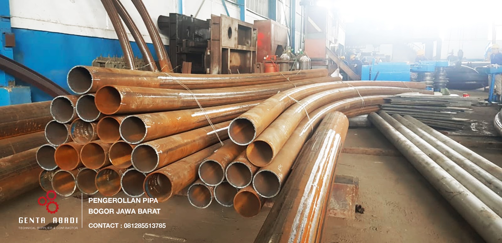 Roll Pipa, Hbeam, besi profil, section bending ~ Jasa Bending Pipa Besi ...