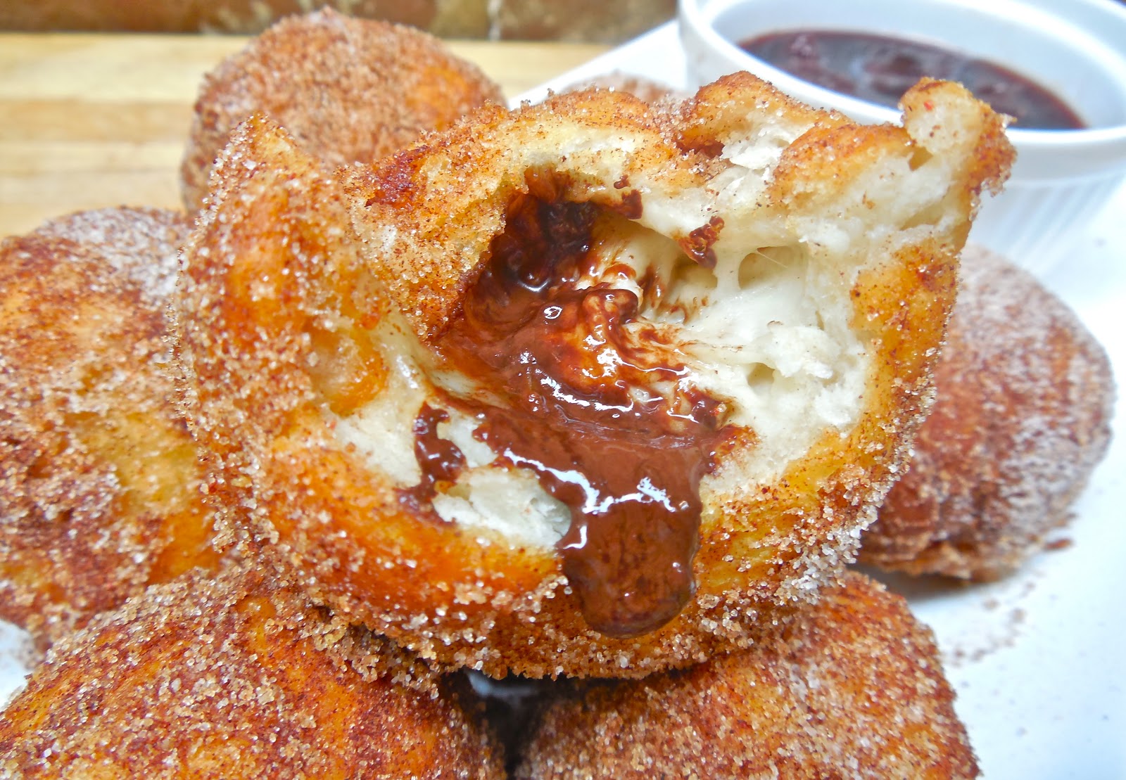 Haute + Heirloom: Brie + Dark Chocolate "Biscuit Beignets" with Spicy ...