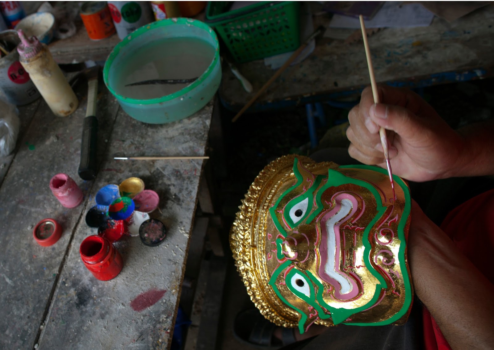 @The Dream to Thailand...: Thai Khon Mask, how it's made? หัวโขนเขาทำ ...
