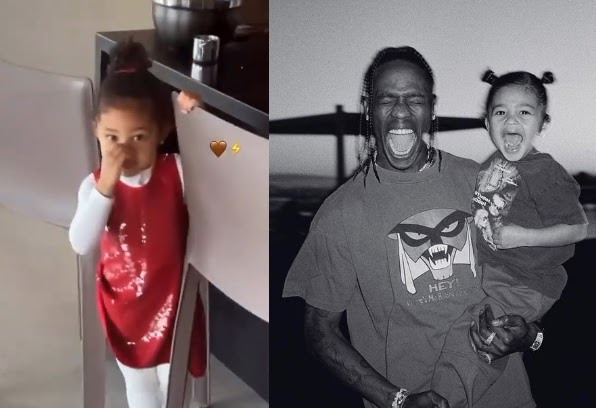 Stormi Webster making cookies with her dad Travis Scott in the stunning ...