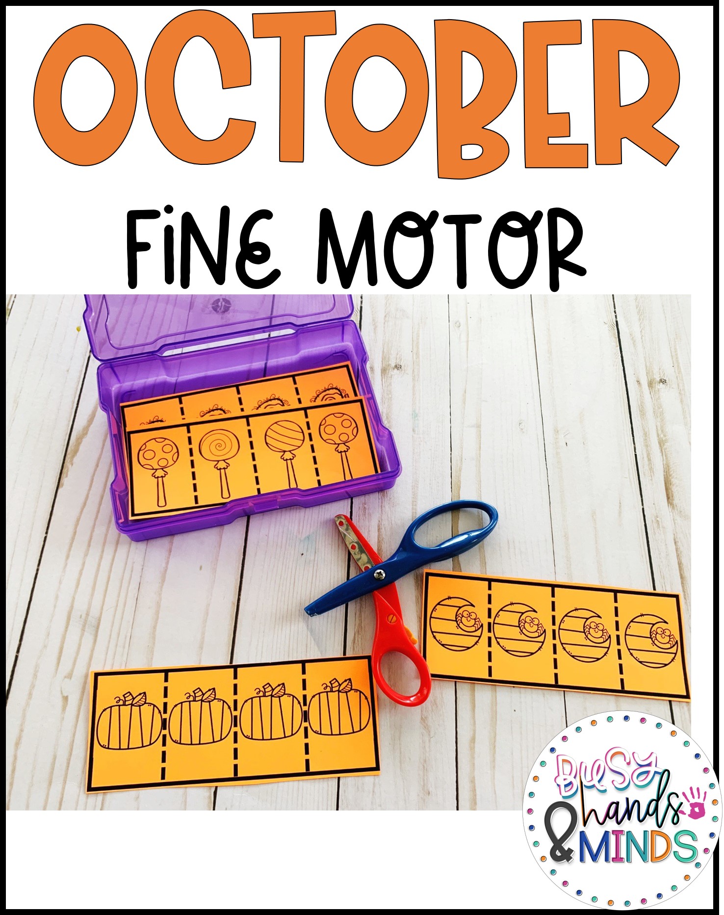 October Fine Motor Task Boxes for Preschool | Busy Hands and Minds