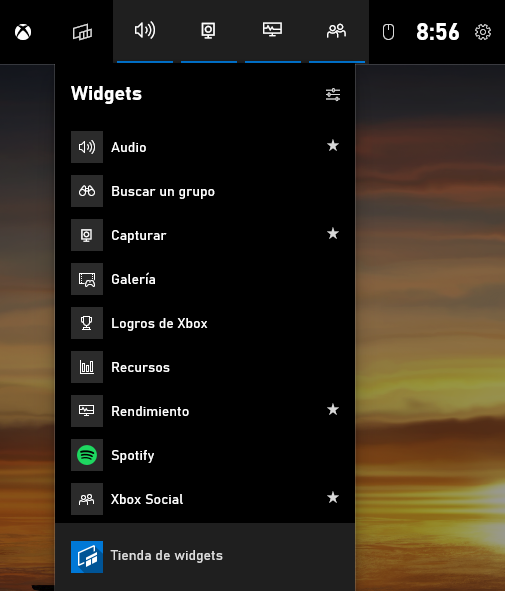 Abrir menú de juego Xbox para grabar juego, ver FPS y más