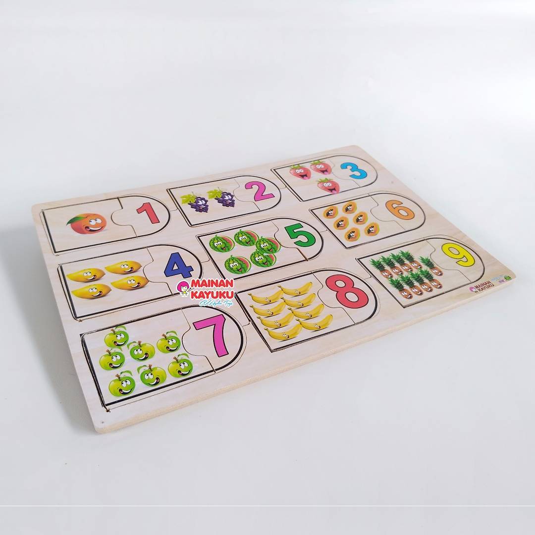 Puzzle Anak Hitung Buah - SEBUTIK EDUTOYS Puzzle Anak Hitung Buah - SEBUTIK EDUTOYS