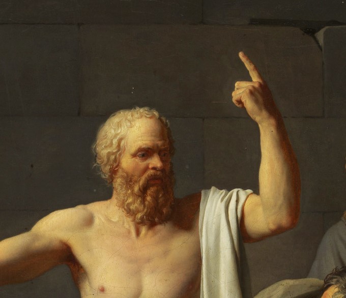 Tableau 5 : "La mort de Socrate", Jacques-Louis David, 1787