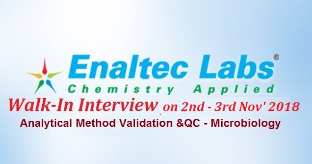 NABL GUIDELINES: Enaltec Labs Pvt. Ltd - Walk-Ins interview in Near Ambernath on 2nd & 3rd Nov ...