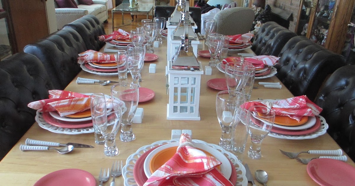 The Welcomed Guest: Fun Flamingo Fiestaware Tablescape