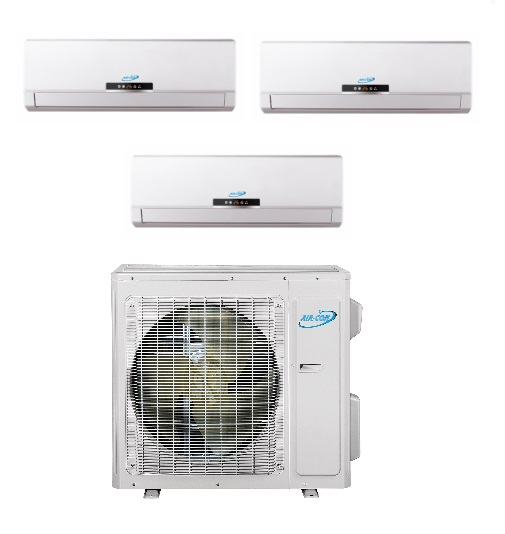 The Best Mini Split: AirCon Tri Zone 3×9000 BTU.