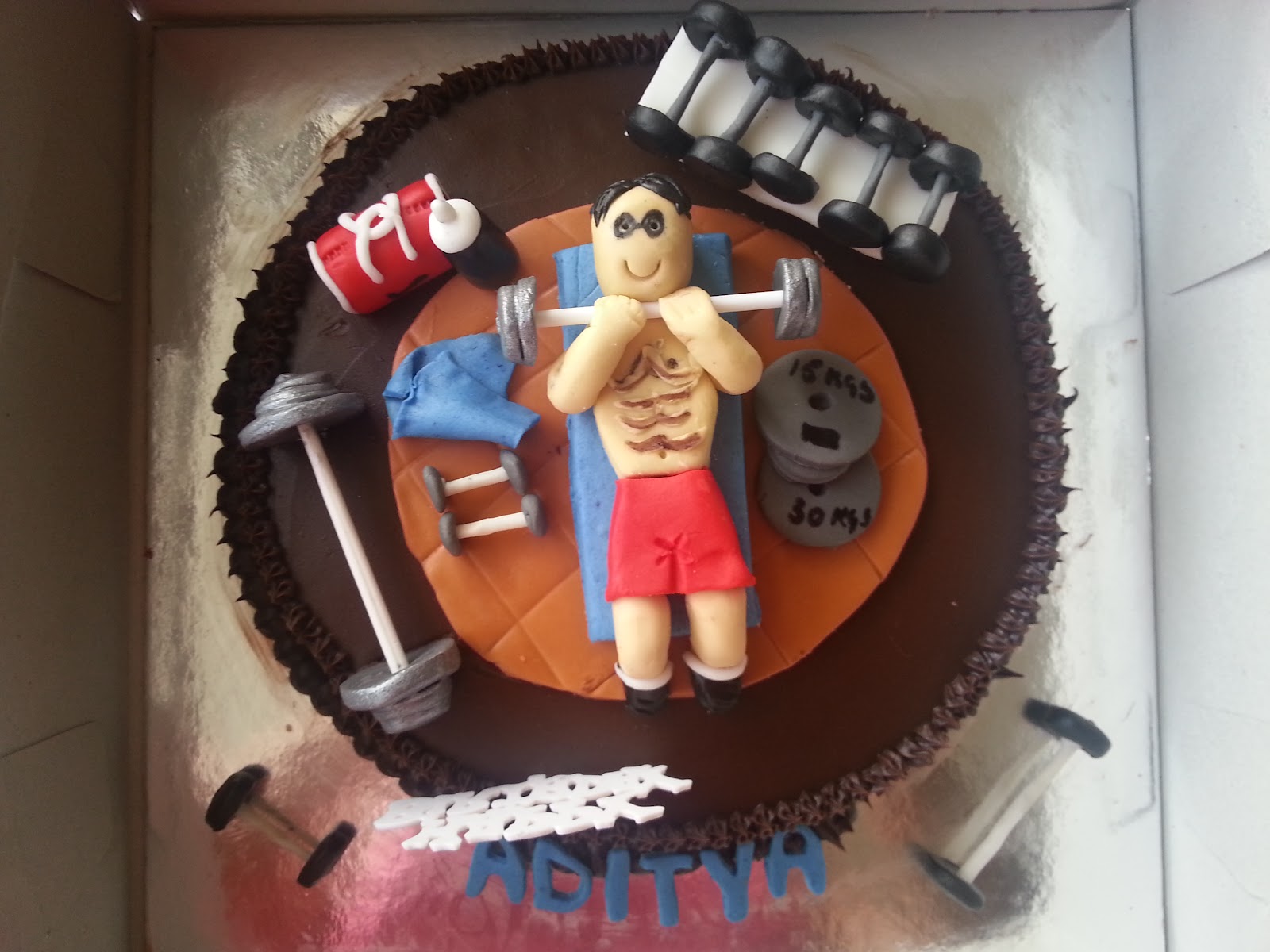 Choco Lala Gym Theme Cake choco-lala-gym-theme-cake
