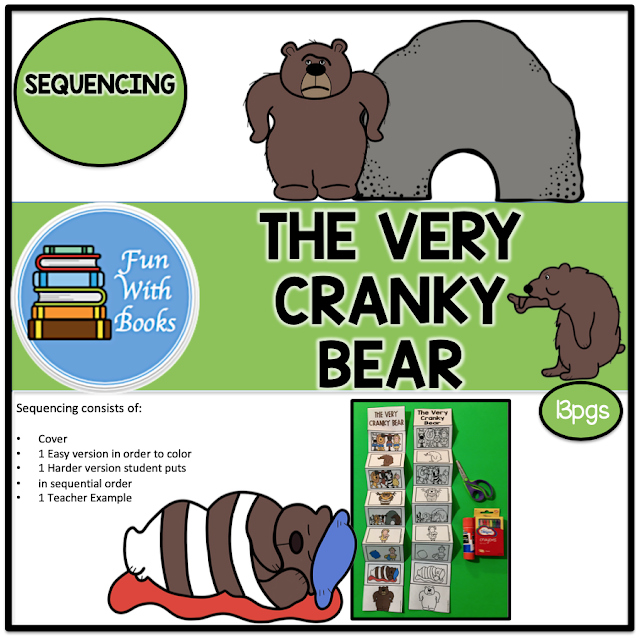 THE VERY CRANKY BEAR SEQUENCING ~ Book Units by Lynn