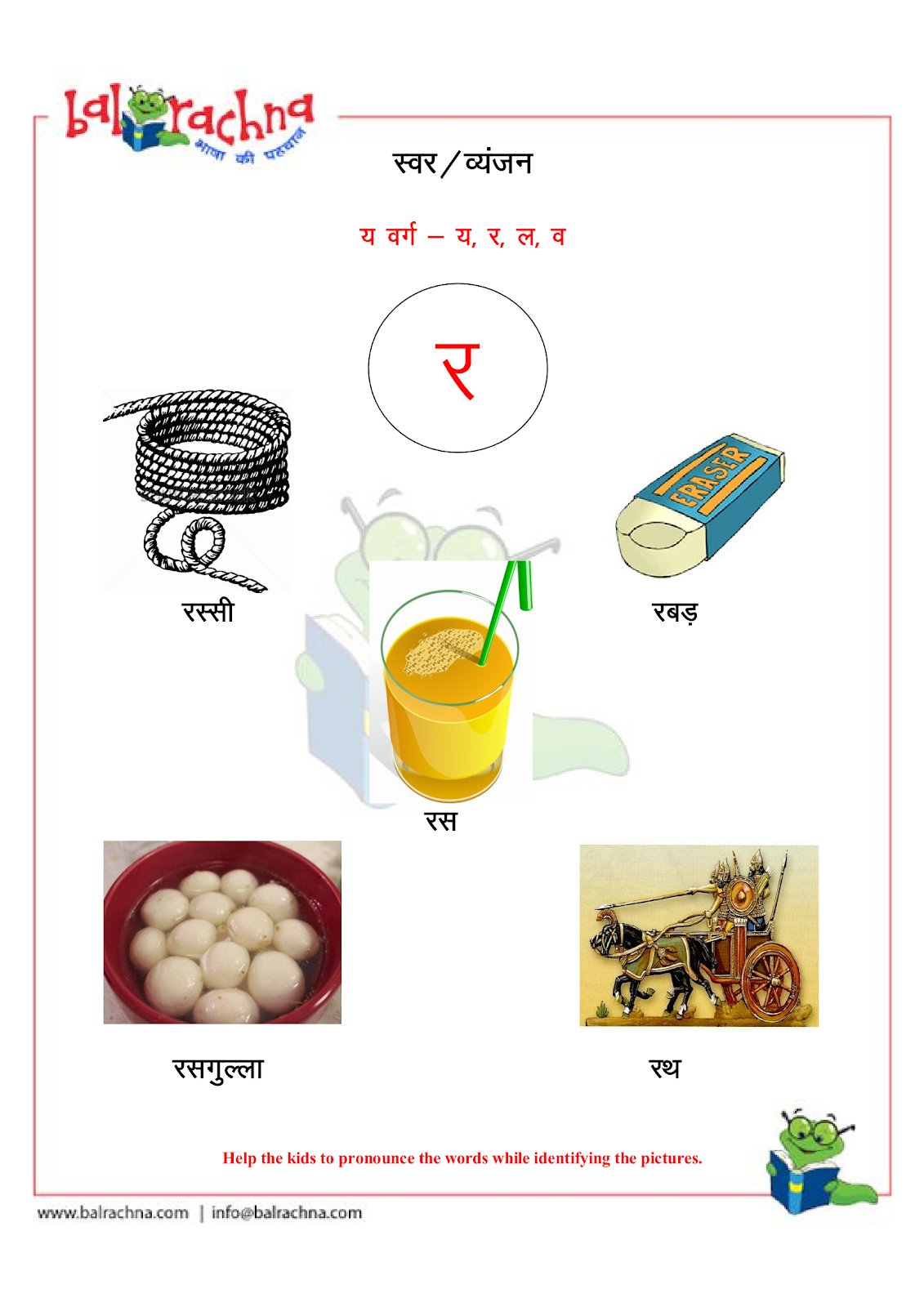 Balrachna: Preparatory School - Varnamala (Swar Vyanjan ) 2 - Vyanjan