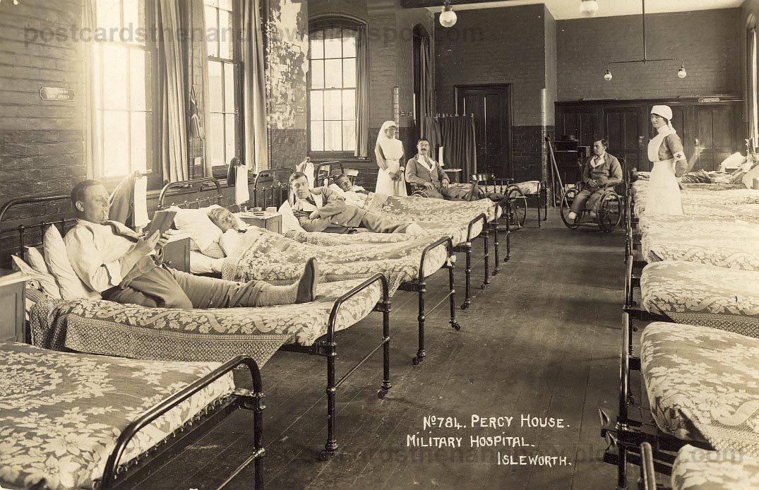 Postcards Then and Now: Isleworth, Middlesex, Percy House Auxiliary ...