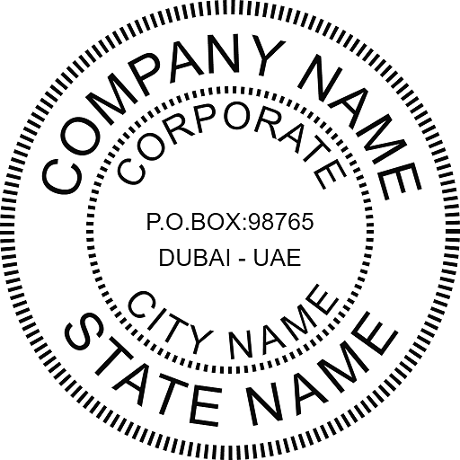 Company Seal Stamp Template ~ Certificate Letter