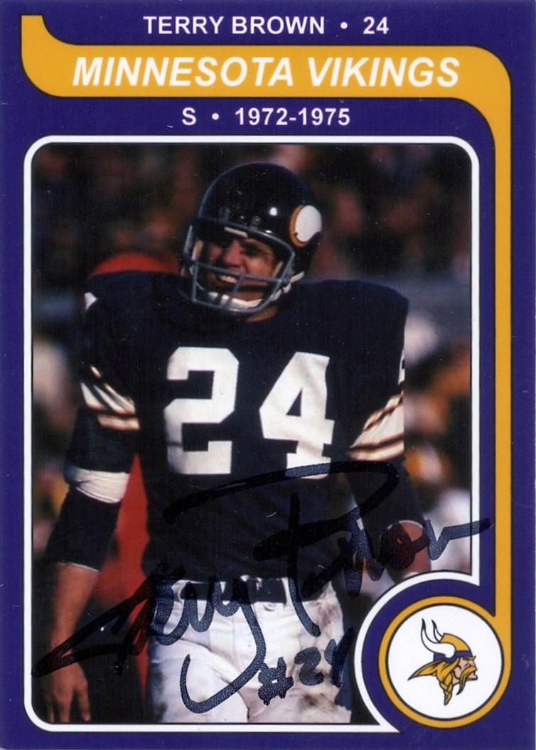 Minnesota Sports Autograph Project: TERRY BROWN