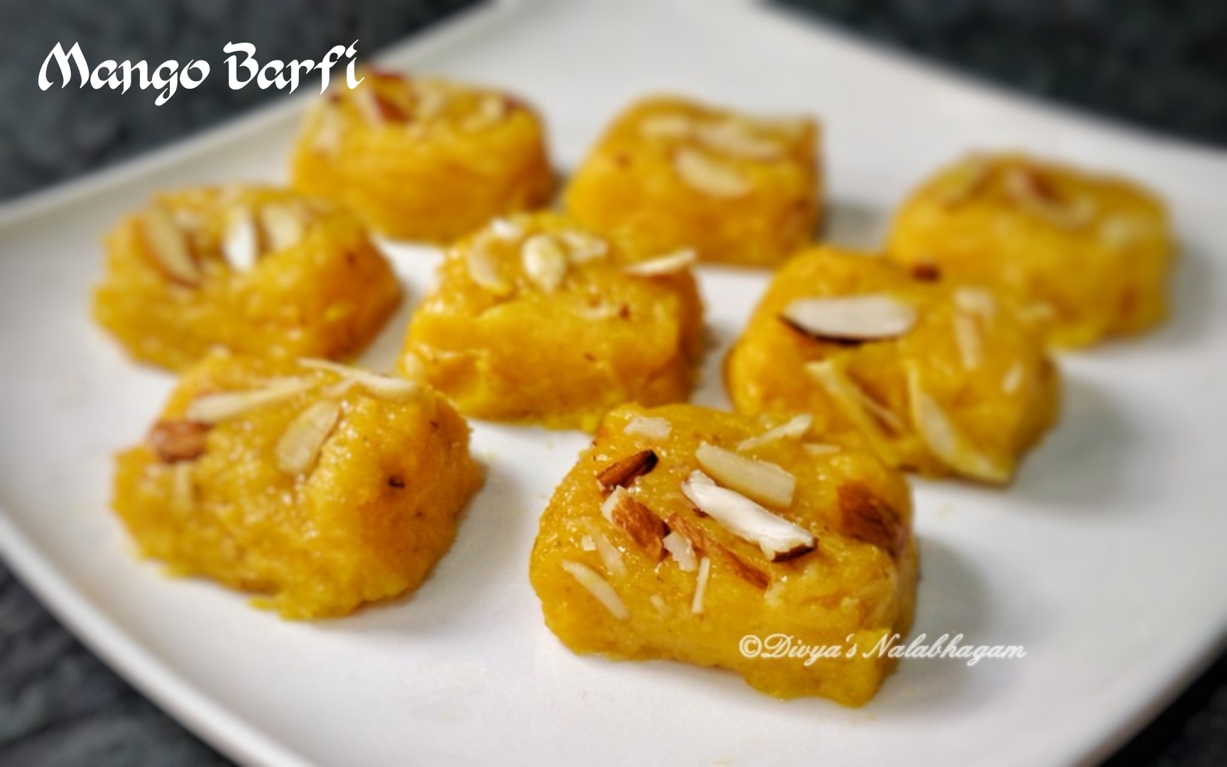 Mango Barfi | Mango Burfi - Divya's Nalabhagam