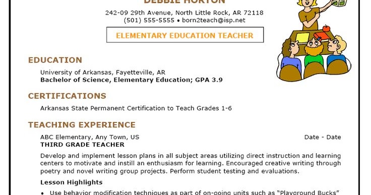 Sample Resume For Early Childhood Teacher Sample Resumes sample-resume-for-early-childhood-teacher-sample-resumes