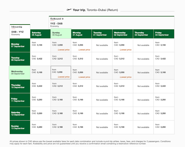 Planning for Dubai: Emirates Airfare