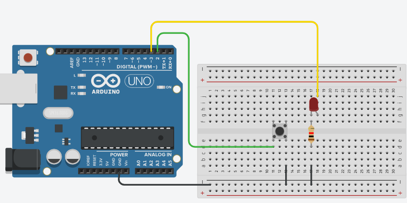 Bài 5: Nút nhấn, lấy trạng thái nút nhấn, bật tắt led bằng 1 nút nhấn