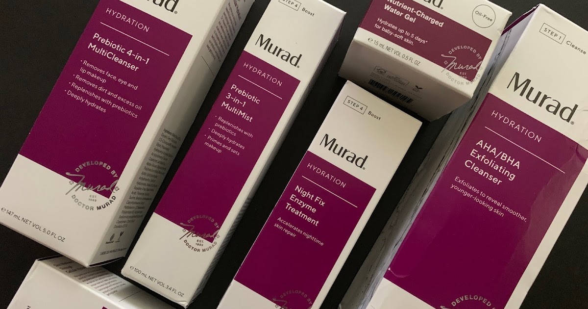 Murad Hydration Review: AHA/BHA Exfoliating Cleanser, Prebiotic 4-in-1 ...