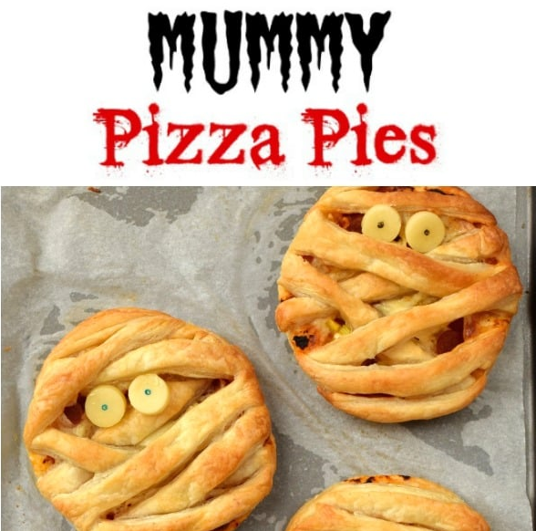 Mummy Puff Pastry Pizza Pies - Food Mami 1