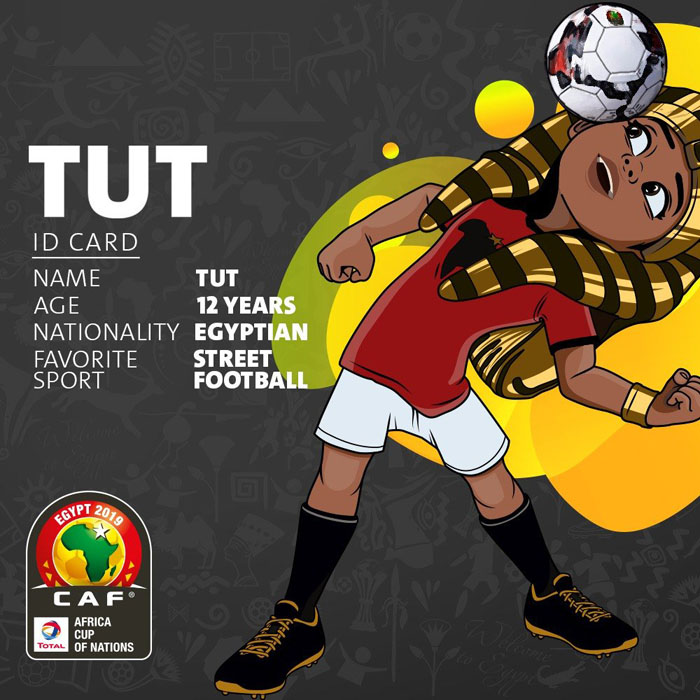 Football teams shirt and kits fan: Egypt 2019 AFCON Mascot "TUT"