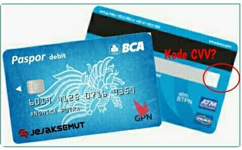 Dimana Letak Kode CVV / CVC2 pada Kartu Debit BCA GPN? JejakSemut