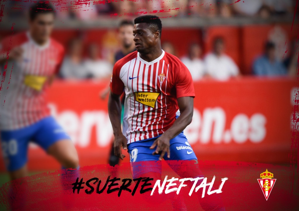 NEFTALI DEJA EL SPORTING PARA JUGAR CEDIDO EN EL FILIAL DEL VALENCIA