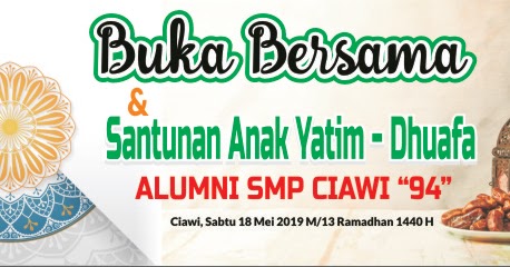 Download Contoh Spanduk Bukber Ramadhan 1440 H Format CDR - KARYAKU