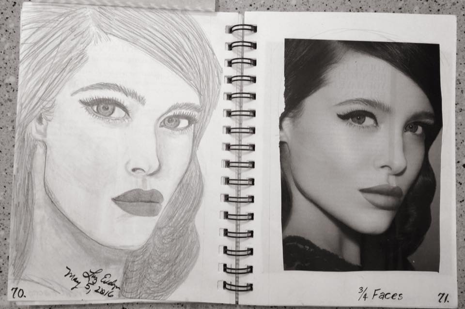 SPLAT PAINT - ART Journaling: Faces 21 thru 30