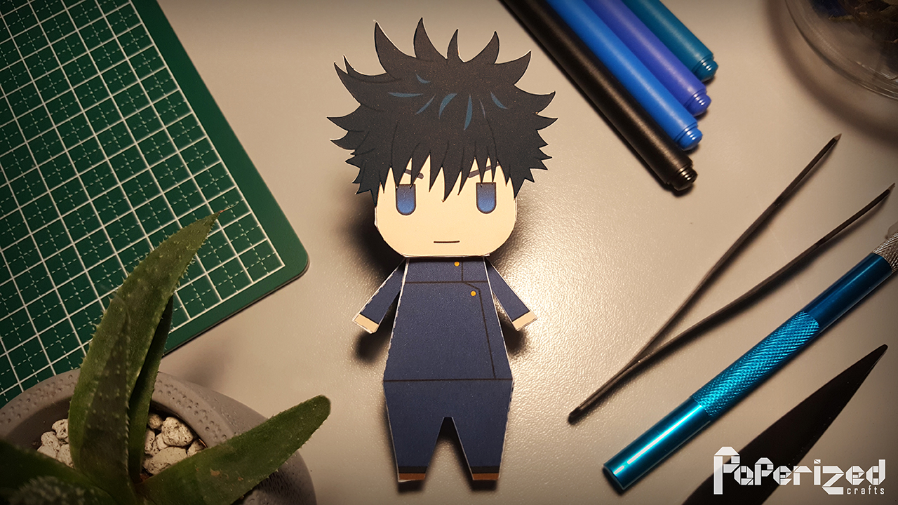 Jujutsu Kaisen: Megumi Fushiguro Papercraft | Paperized Crafts