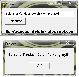Mengenal Events dalam Pemrograman Delphi7 - Panduan Belajar Delphi7