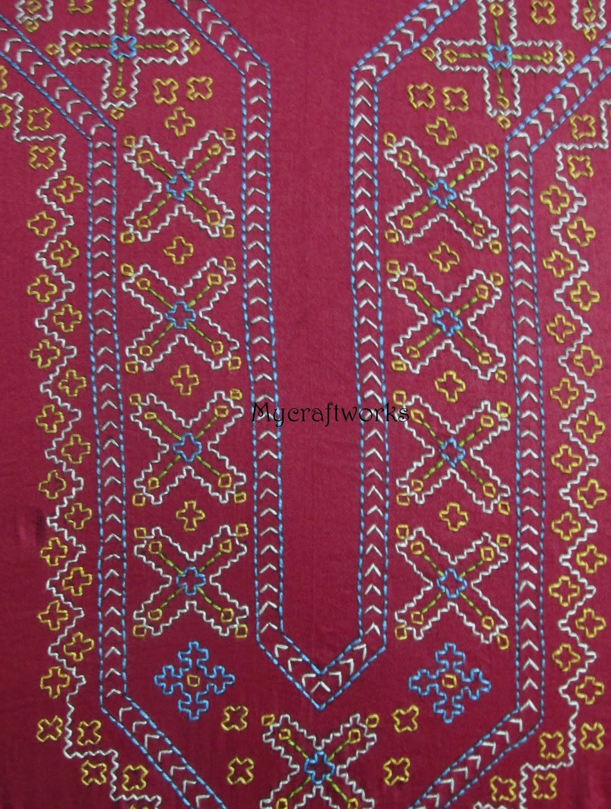 MY CRAFT WORKS: Kasuti Embroidery Kurti