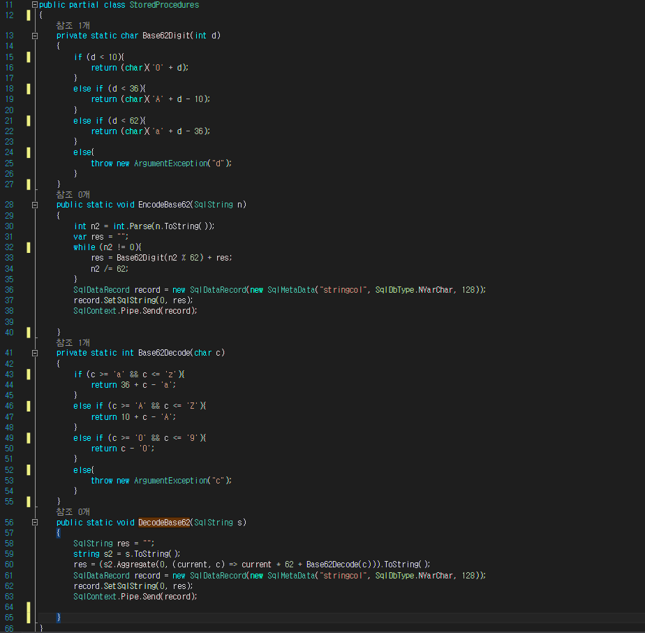 Parksuseong How To Encodedecode Base62 Using C And Create Mssql Clr Object