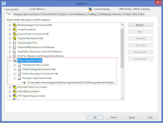 Autocad plot style table search path directory - walkerpag