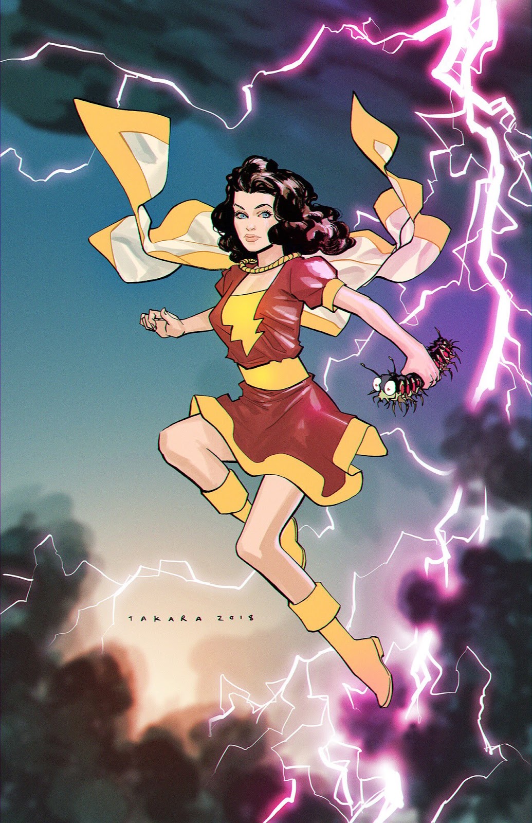 Fishermagical Thought: Mary Marvel Monday! Mary Marvel Art by Marcio Takara