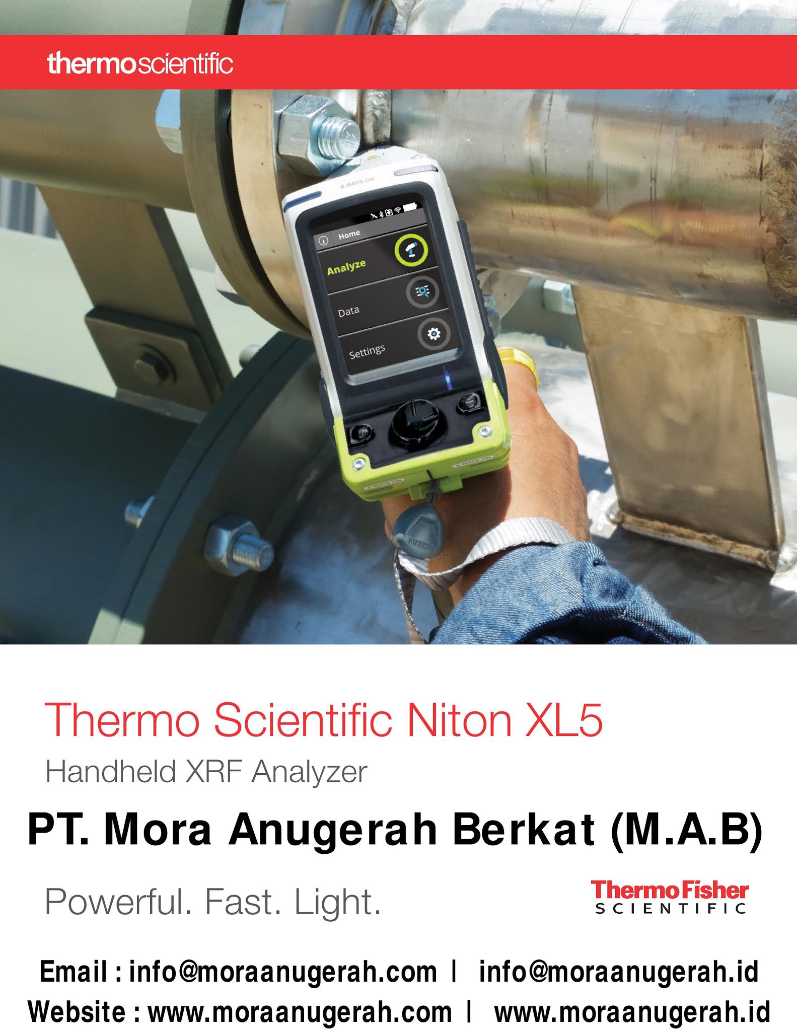 THERMO SCIENTIFIC Niton XL2 Plus XRF Analyzer