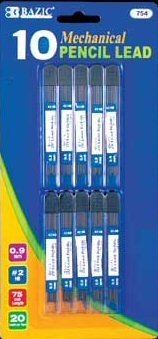 Dakota Leather: 200 Mechanical Pencil Lead Refill 0.5mm 0.9mm 0.7mm HB