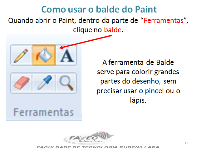 Dicas de Informática Básica: Como Usar o Balde no Paint