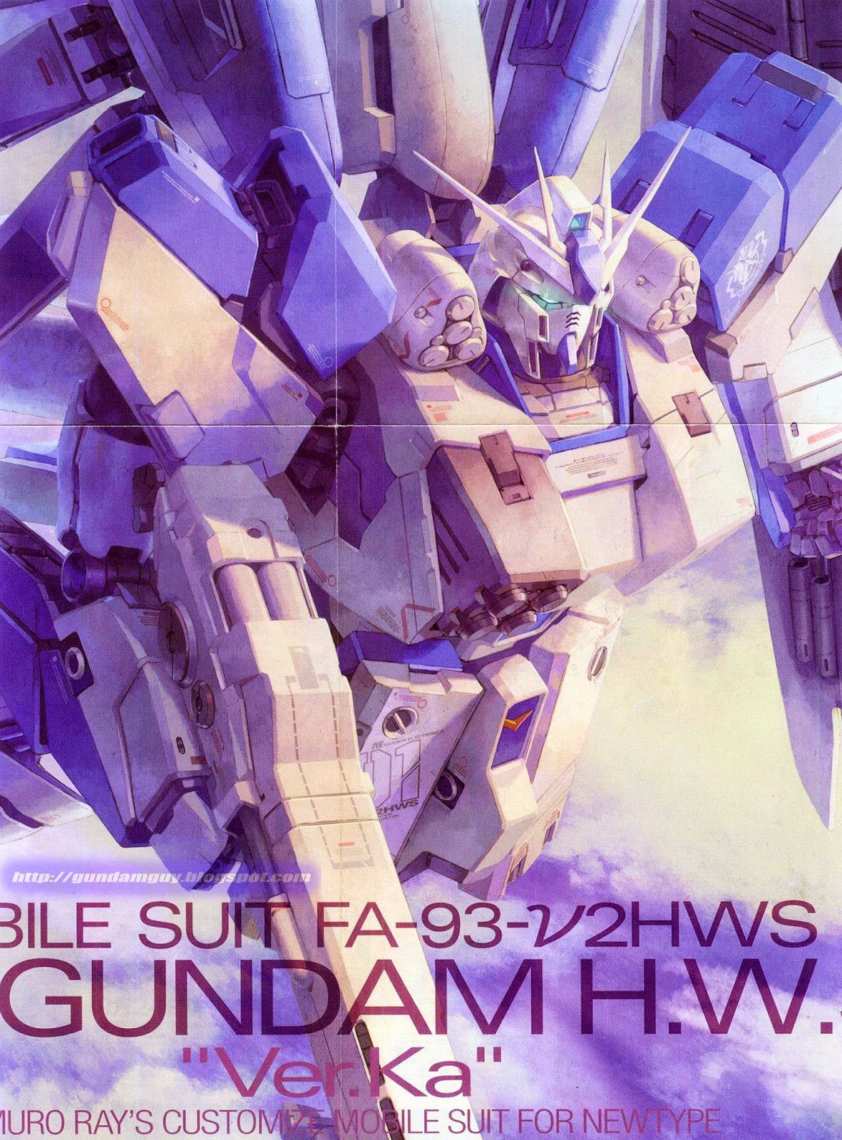 GUNDAM GUY: MG 1/100 Hi-Nu Gundam Ver. Ka + HWS (Heavy Weapon System ...