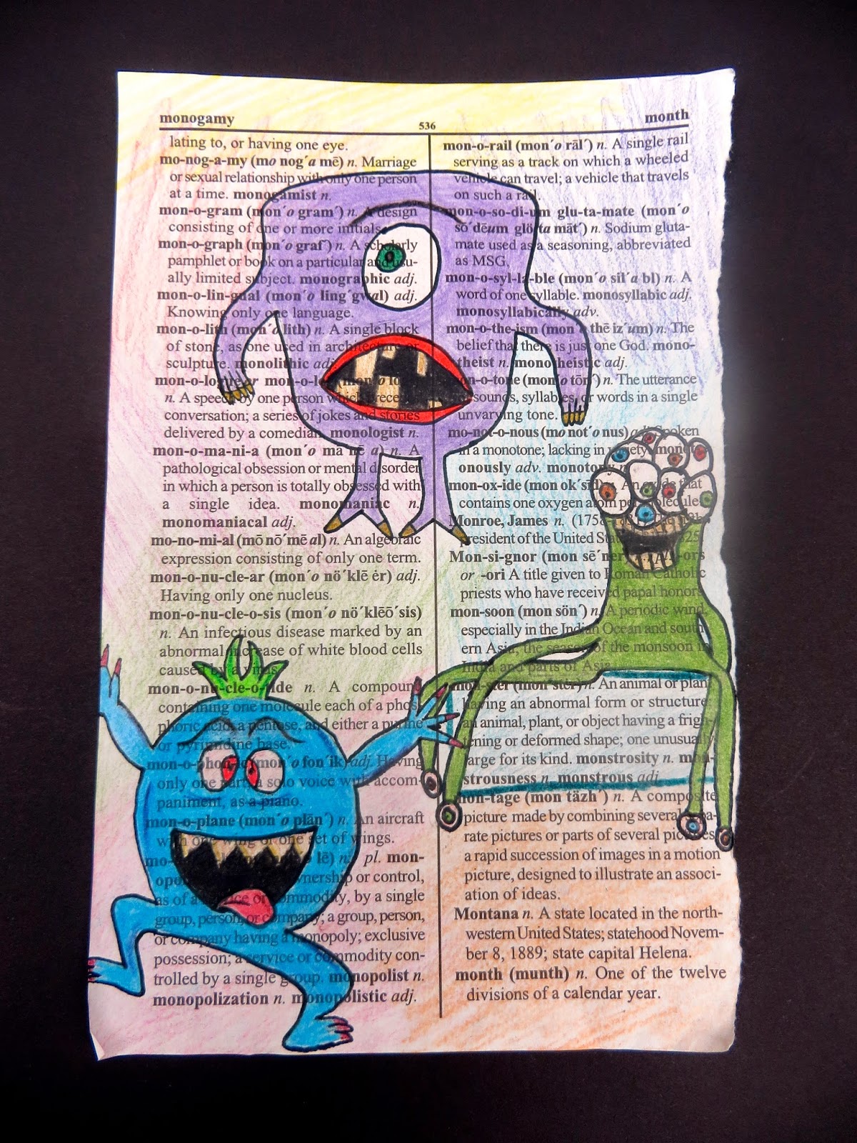 The Creative License: Creative Challenge: Illustrated Dictionary Pages