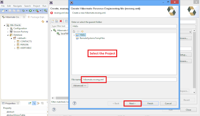 How To Generate Hbmhibernate Mapping Files And Pojo Model Classes In Eclipse Java Frameworks