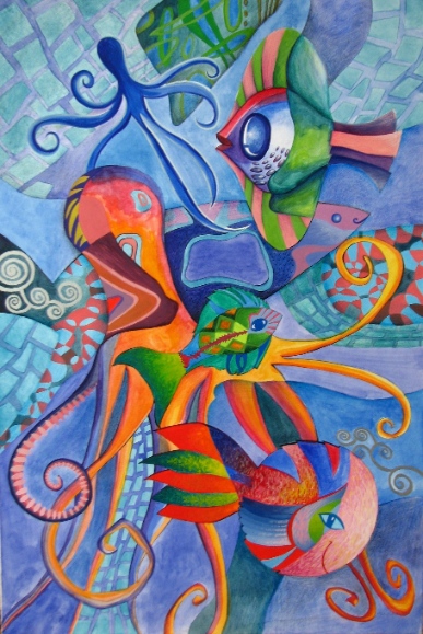 Studio RUANS presents: "Аквариум". Графика Анны Березиной. "Aquarium ...