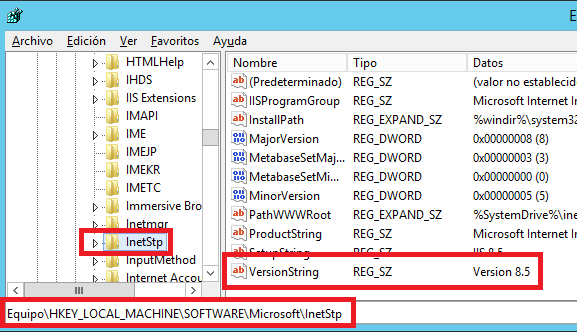 Windows: IIS cómo saber la versión instalada | SYSADMIT