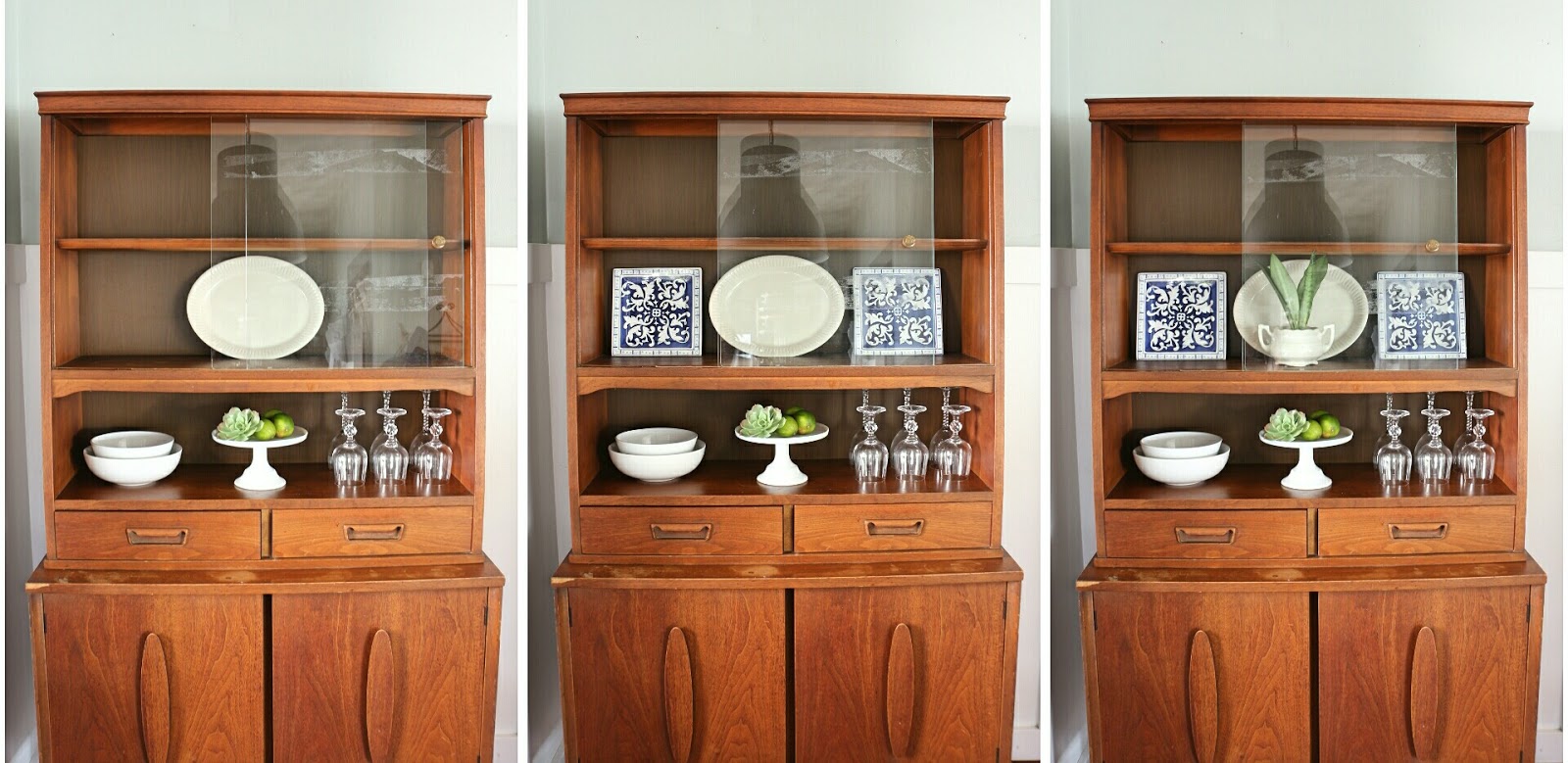 How To Style a Mid-century Modern Hutch - Made by Carli