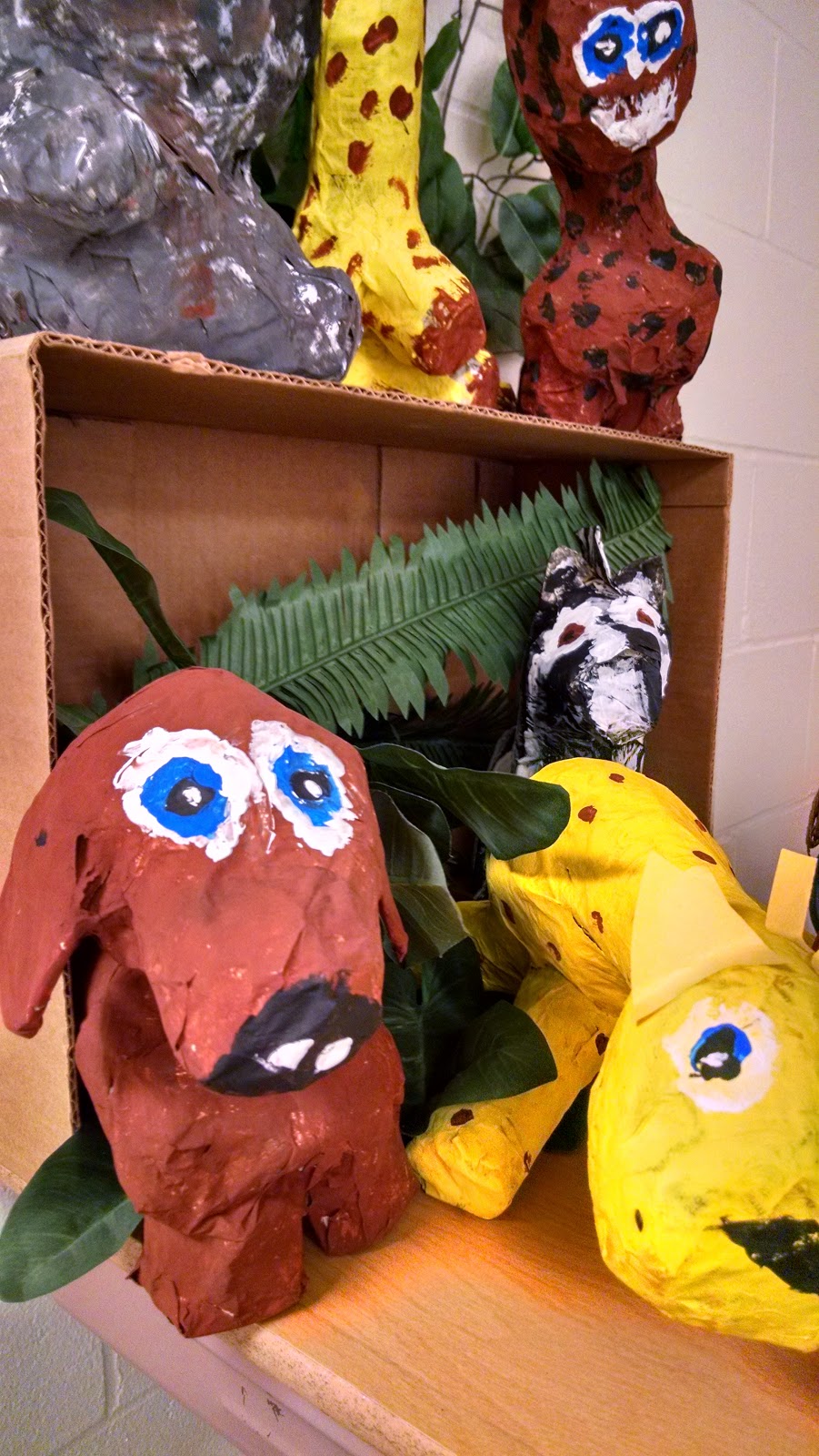Art Teacher 101: Paper Mache` Animals (continued)