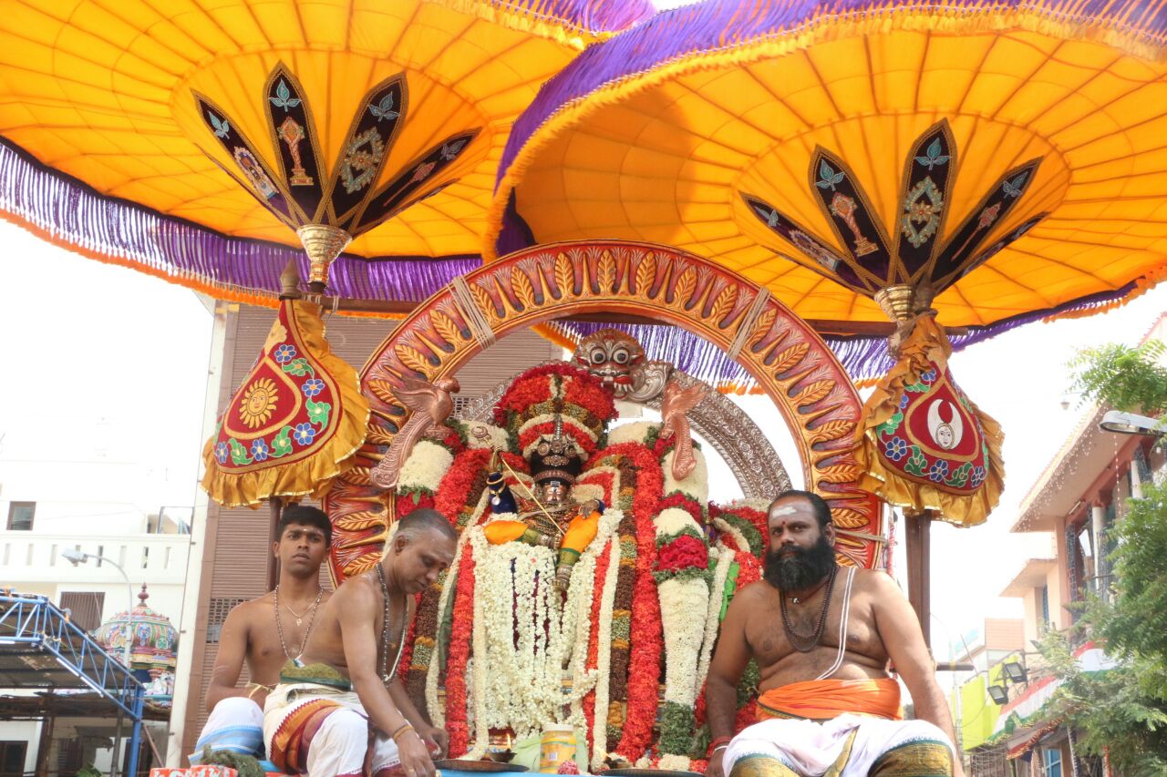 Mylapore Panguni Fest: Surya Vattam; Deities make rounds of Mada Streets
