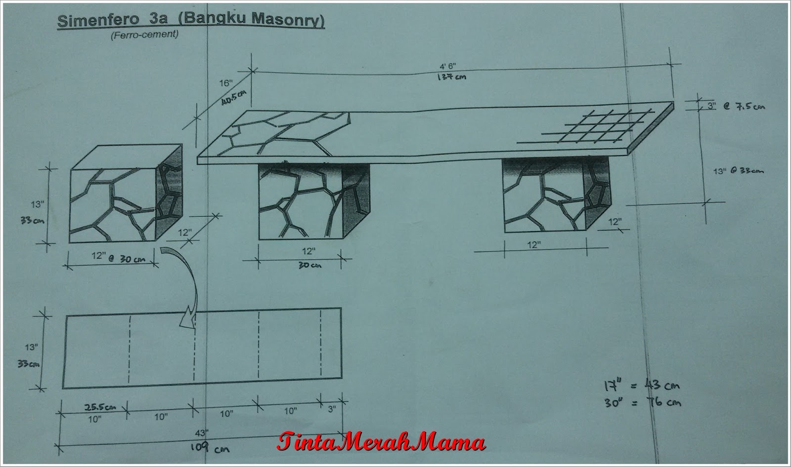 tintamerahmama: membuat simenfero (masonry) part 1