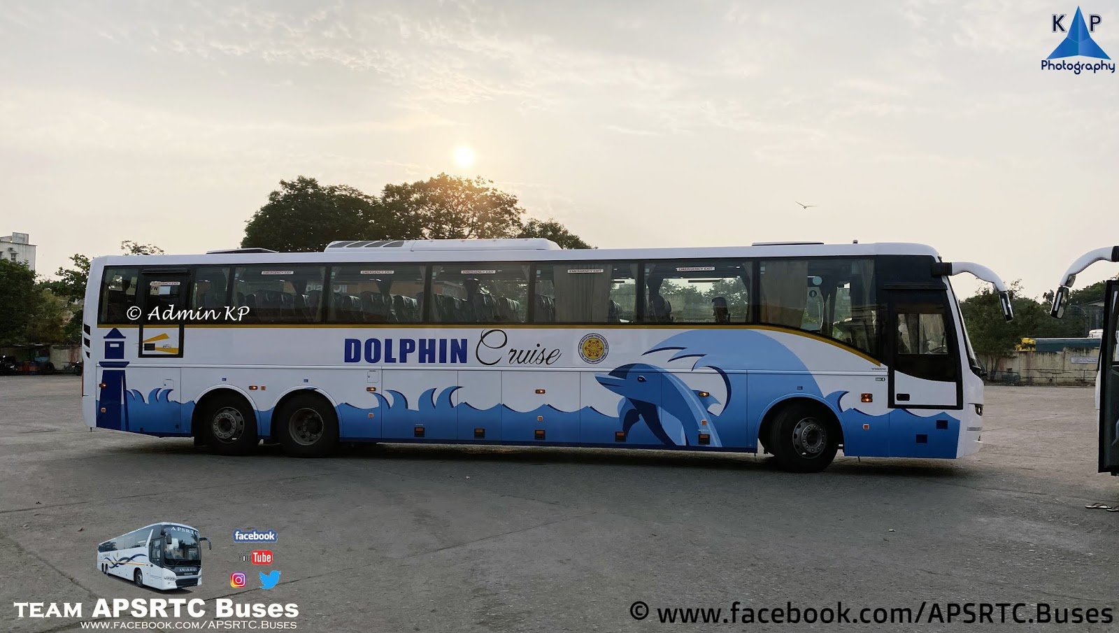 APSRTC DOLPHIN CRUISE BUS | VOLVO B11R 14.5m Multi Axle.